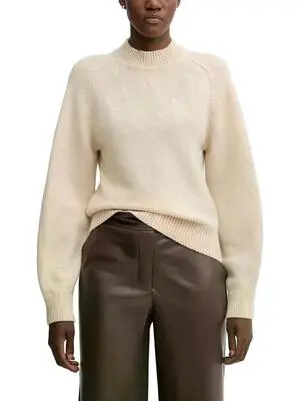 SESSUN Raglan-sleeve Roll-neck Sweater - Neutrals