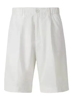 Herno Textured Pleat Shorts - White