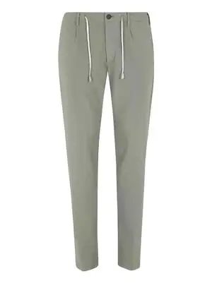 Eleventy Drawstring-waist Trousers - Green