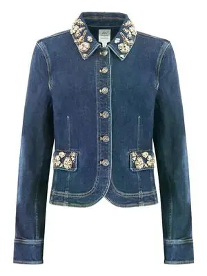 Cinq À Sept Embellished Reve Jacket - Blue