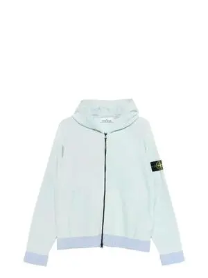 Stone Island Zip-up Hoodie - Blue