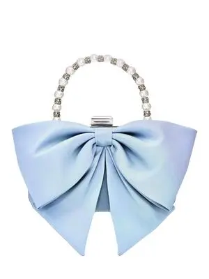 Sachin & Babi Bow Pearl Embellished Clutch - Blue