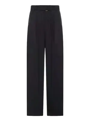 Soeur Gabby Removable-belt Trousers - Black
