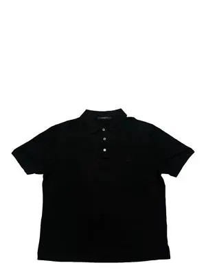 LOUIS VUITTON Pique Short-sleeve Polo Shirt - Black