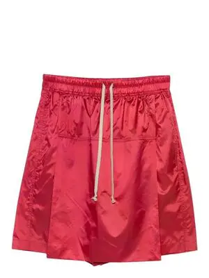 MONCLER + RICK OWENS Drawstring Knee Length Shorts - Red