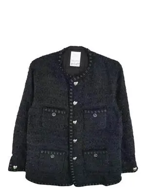 READYMADE Heart-Button Tweed Jacket