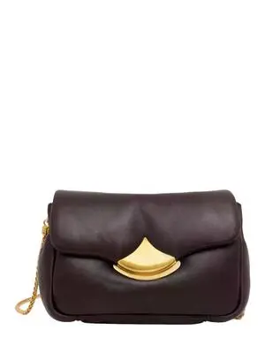 SESSUN Diviluz Puffy Leather Crossbody Bag - Brown