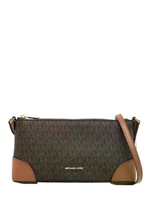 Michael Kors Monogram Shoulder Bag - Brown