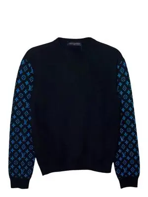 LOUIS VUITTON Monogram Cashmere Sweater - Black