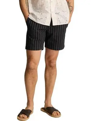 Bonobos Drawstring Cotton & Linen Shorts - Calebson Stripe C17