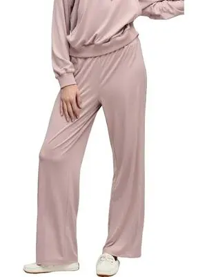 Barefoot Dreams Butterchic Piped Wide Leg Pants - Teaberry