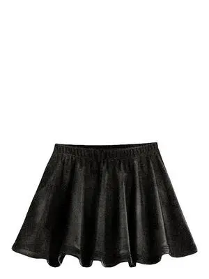 CITY THREADS Printed Circle Skirt - Black Sparkly Shimmer