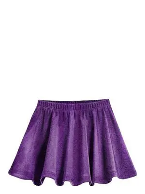 CITY THREADS Printed Circle Skirt - Purple Sparkly Shimmer