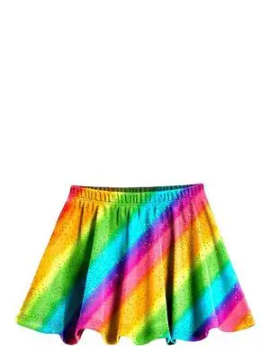 CITY THREADS Printed Circle Skirt - Rainbow Sparkle