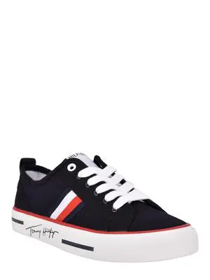 Tommy Hilfiger Lace-up Sneaker - Black Canvas
