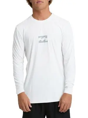 BILLABONG Graphic Long Sleeve Upf 50+ Surf T-shirt - White