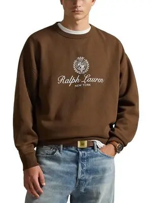 Polo Ralph Lauren Relaxed Fit Fleece Graphic Sweatshirt - Branch Brown