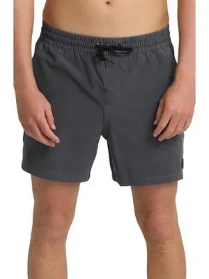 BILLABONG Every Other Day Layback Wave Washed Swim Trunks - Graystone