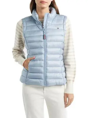 Tommy Hilfiger Quilted Packable Vest - Silver Smoke