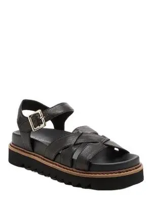 KELSI DAGGER BROOKLYN Kova Platform Sandal - Black