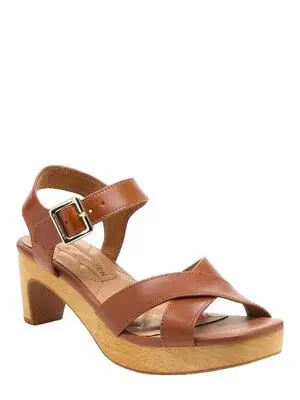 KELSI DAGGER BROOKLYN Riv Crossover Strap Sandal - Auburn