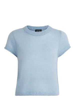 ME+EM Wool-cashmere-silk Sweater Vest - Blue