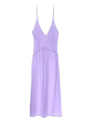 Araks Cadel Washed Silk Slip - Purple