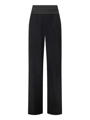 L'Agence Minerva Cummerbund Trousers - Black