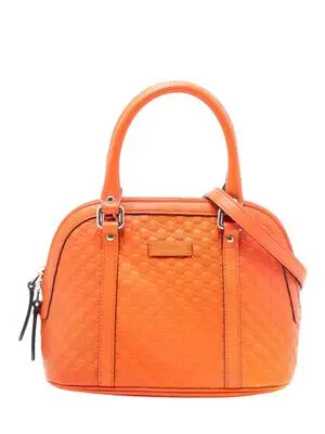 Gucci Mini Microissima Dome Satchel - Orange