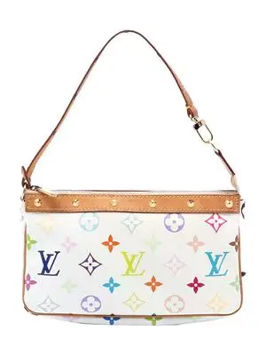 LOUIS VUITTON 2008 Monogram Multicolore Pochette Accessoires - White