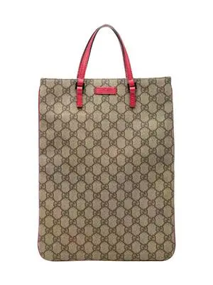 Gucci Gg Supreme Tote Bag - Brown