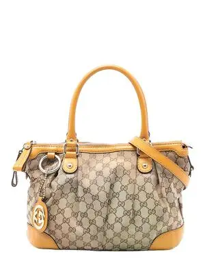 Gucci Gg Canvas Sukey Satchel 2000-2015 - Brown