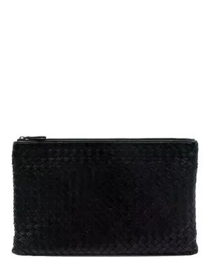 Bottega Veneta Nappa Intrecciato Clutch Bag - Black