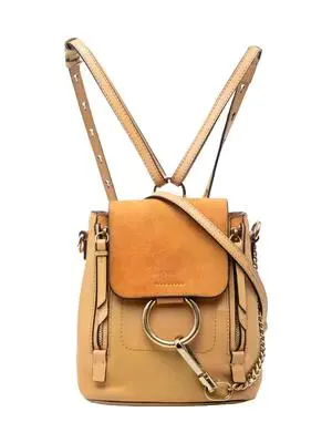 Chloé Mini Faye Backpack - Brown