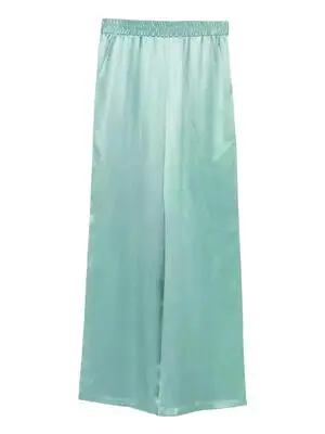 Eleventy Silk Trousers - Blue