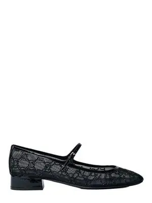 Gucci Gg Crystal-embellished Ballet Flats - Black