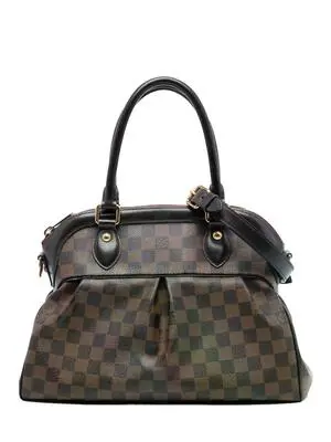 LOUIS VUITTON 2009 Damier Ebene Trevi Pm Satchel - Brown