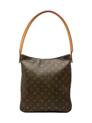 LOUIS VUITTON 2000 Monogram Looping Gm Shoulder Bag - Brown
