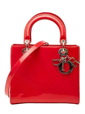 Dior 2015 Medium Lady Satchel - Red