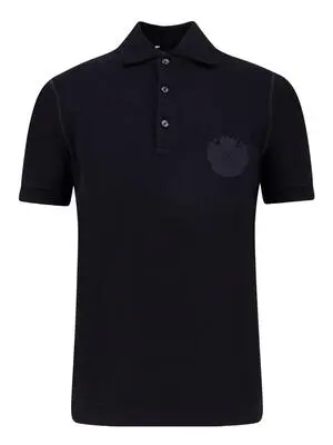 Dolce & Gabbana Cotton Polo Shirt - Black