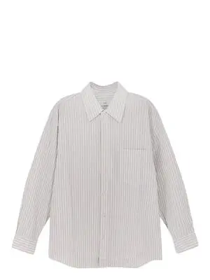 DUNST Oversized Cotton Shirt - Beige