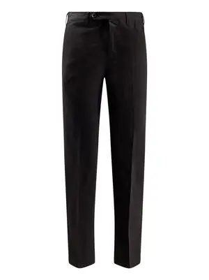PT TORINO Master Fit Stretch Cotton Trousers - Black
