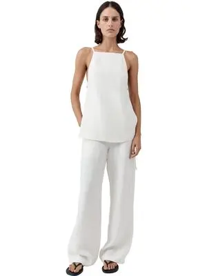 ST AGNI Belted Side Detail Top - Off White