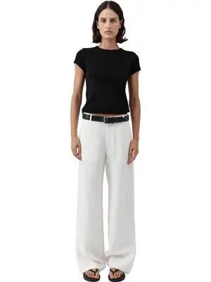 ST AGNI Fine Band Carter Trouser - Off White