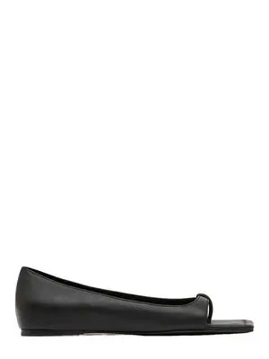 ST AGNI 90s Square Toe Flat - Black