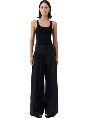 ST AGNI Adjustable Palazzo Pants - Black