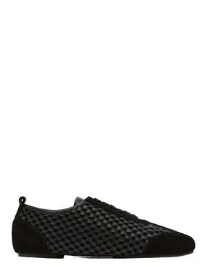 ST AGNI Lattice Weave Ballet Sneakers - Black