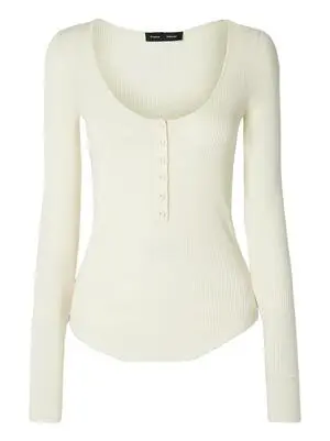 Proenza Schouler Boyd Ribbed-knit Sweater - Ivory