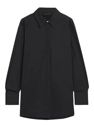 Proenza Schouler Addy Cotton-blend Poplin Shirt - Black