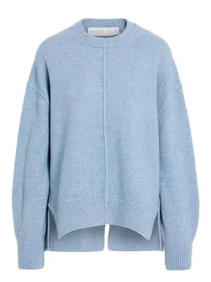 Proenza Schouler Kellen Knitted Sweater Light Blue
